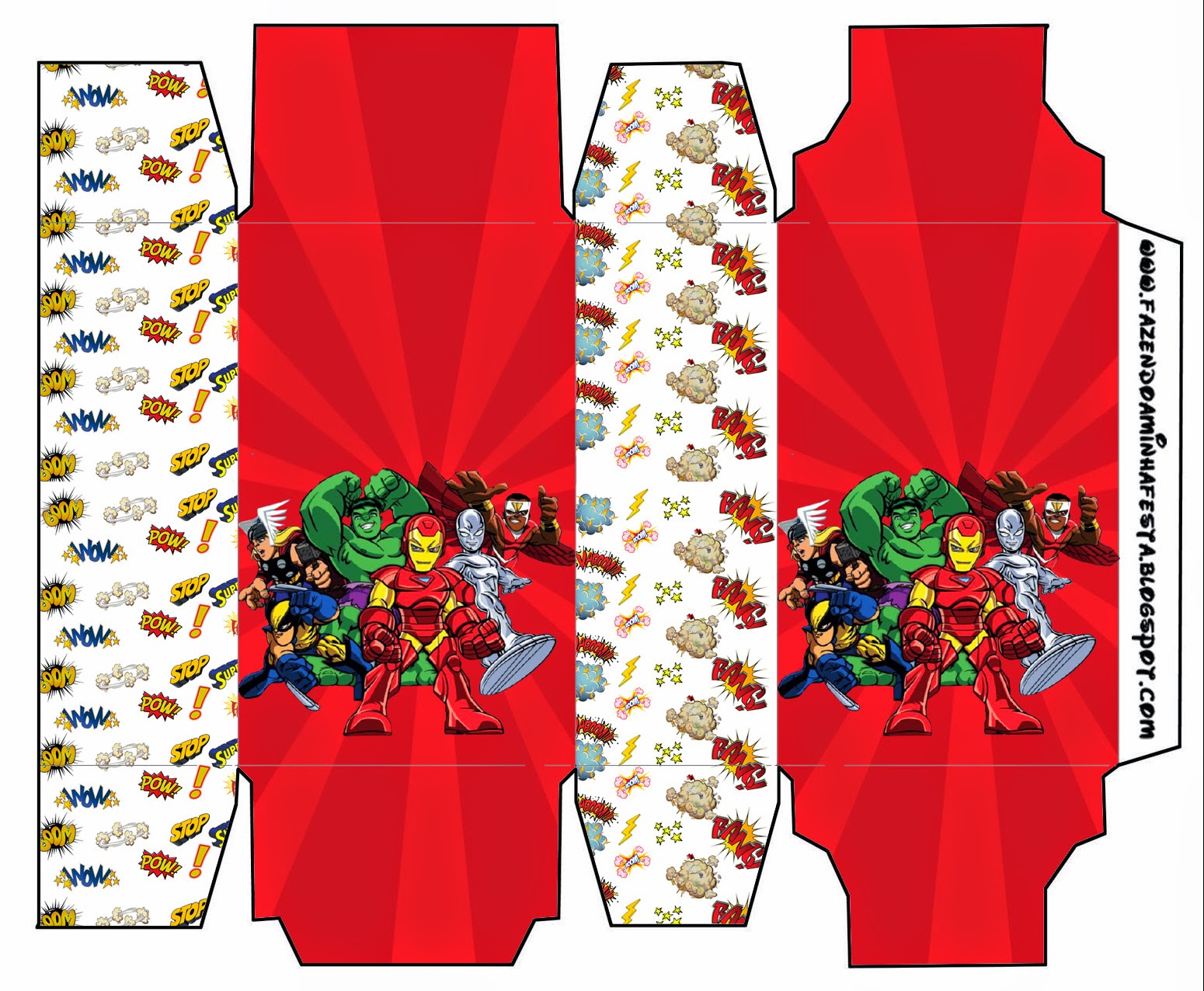 Marvel Superheroes Squad Free Printable Boxes. - Oh My Fiesta! in english