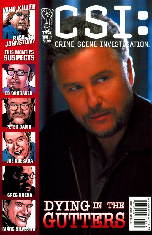 POP CULTURE SHOP: CSI CRIME SCENE INVESTIGATION #1 COMIC BOOK RICH ...