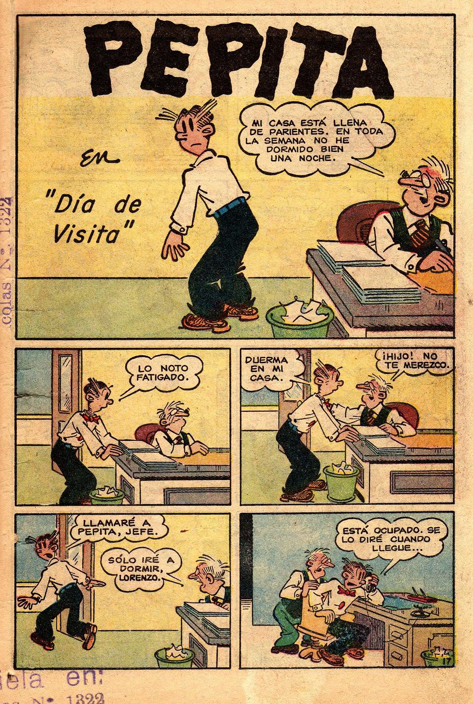 coleccion de tiras comicas y mangas: Lorenzo y Pepita # 129