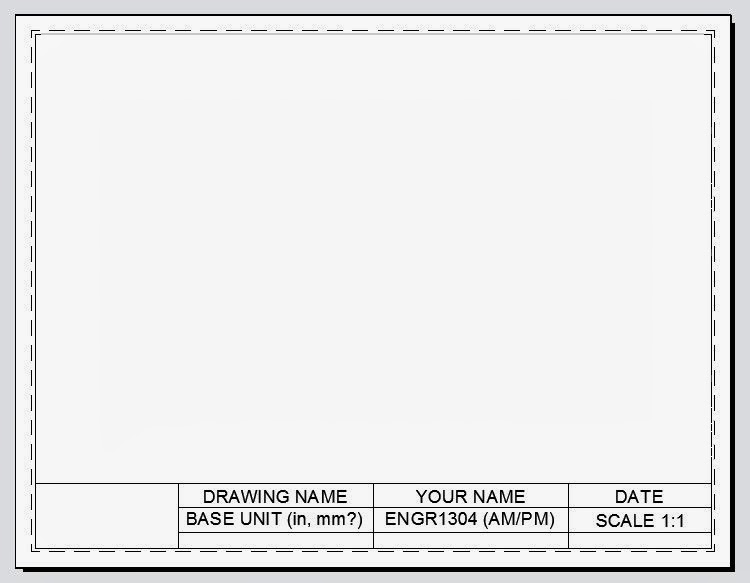 ENGR 1304: Title Block