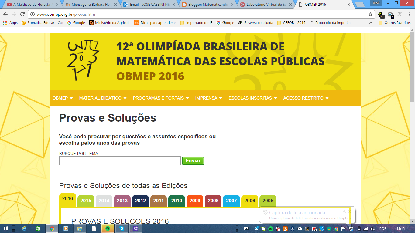 Matematicando: 12° Olimpíadas da Matemática