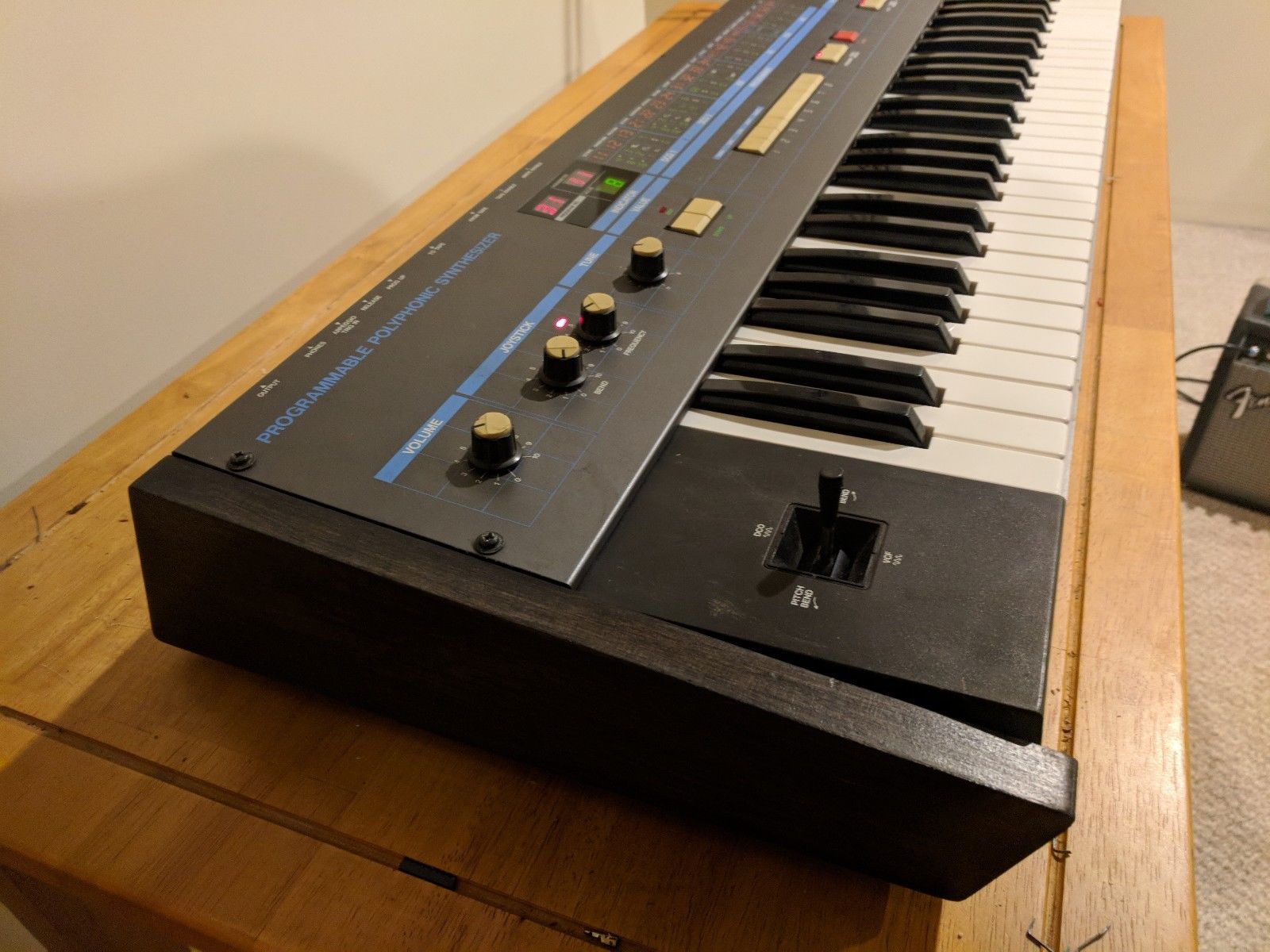 MATRIXSYNTH: Korg POLY 61 SN 704524 w/ MIDI & Custom Black Side Panels