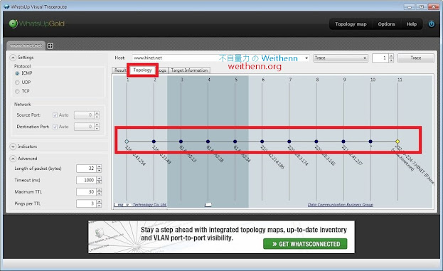 WhatsUp Gold Visual TraceRoute Tool – 看不懂 traceroute？ 讓它畫給你看!! ~ 不自量力 の ...