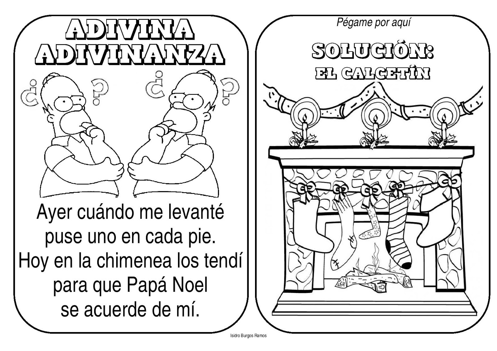 Fichas de Primaria: Adivinanzas navideñas