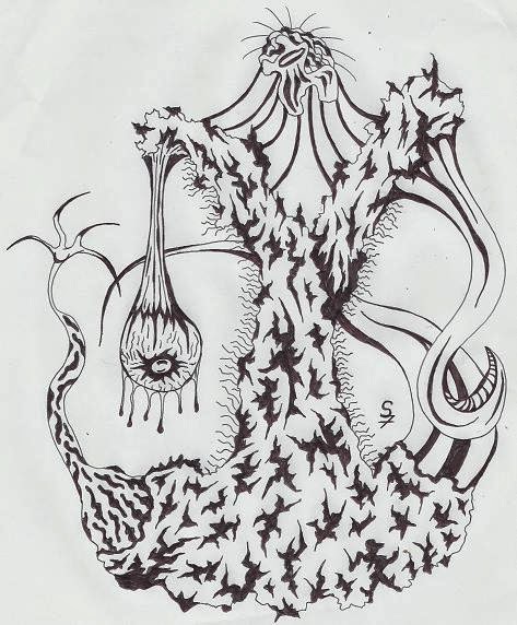 Samwise7RPG: A Bunch of Weird Monster Drawings