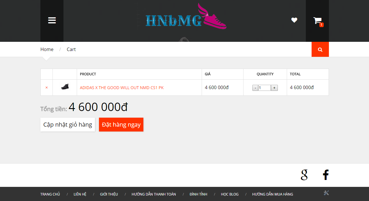 Hướng dẫn mua hàng | HNbMG shoes