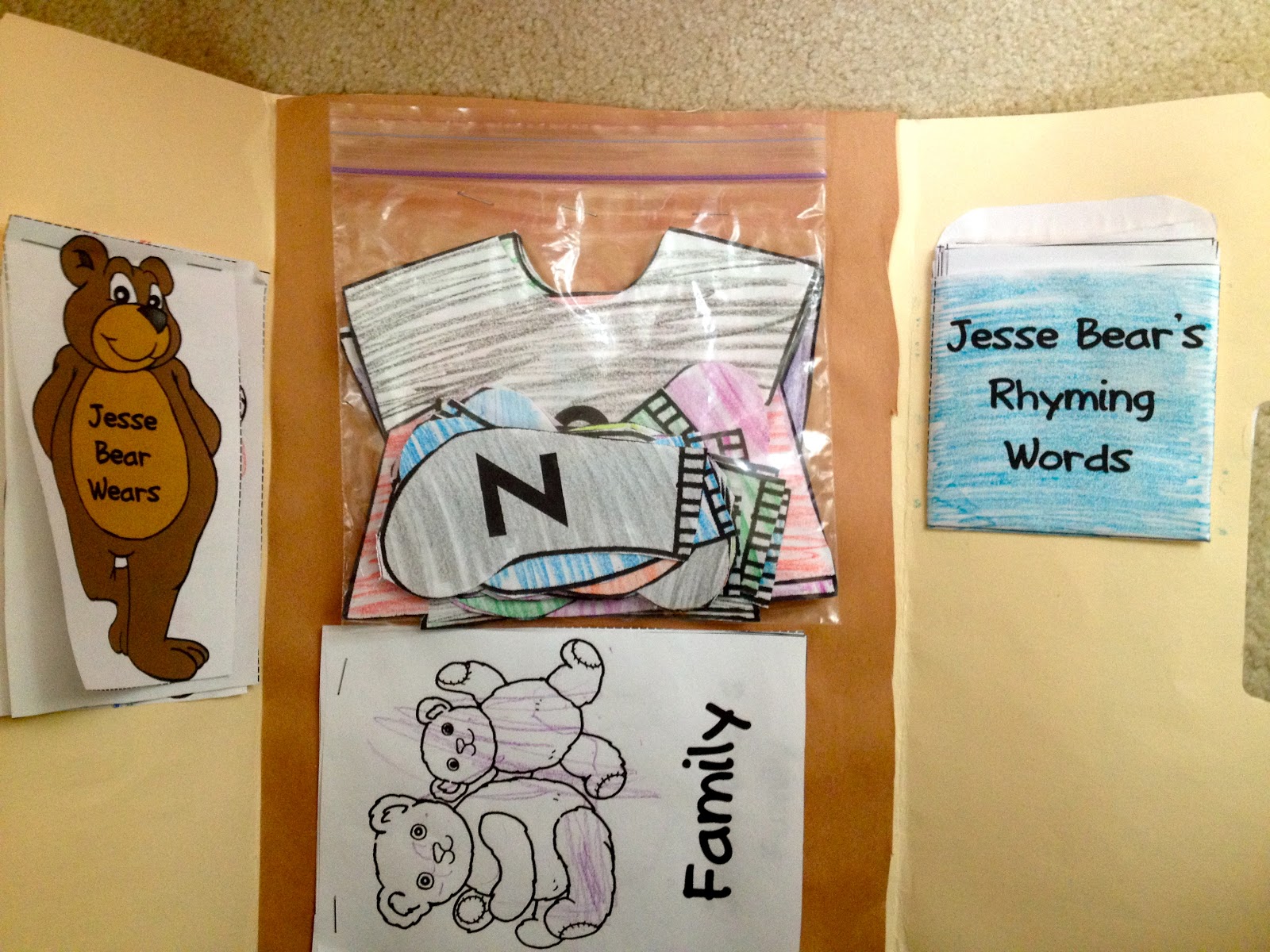 The Happy Active Homeschooler: Preschool Corner: Jesse Bear, What Will ...