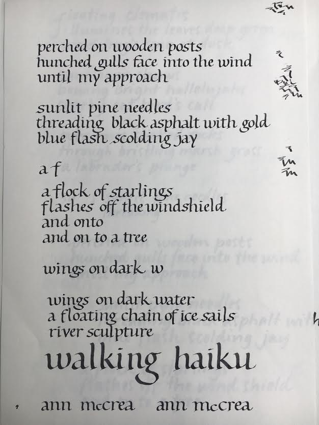 susangaylord.com: Poetry Month-Walking Haiku by Ann McCrea