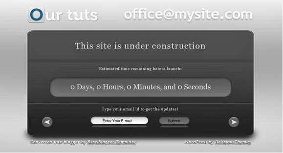 under construction blogger template free download - Template24