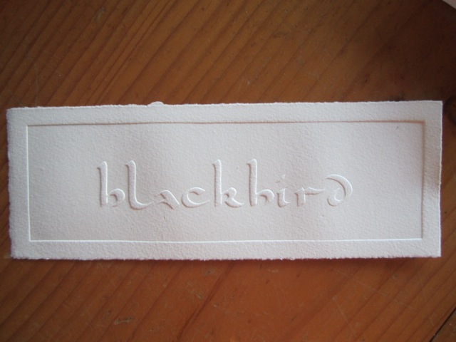 Paper Ponderings: Embossing a book cover