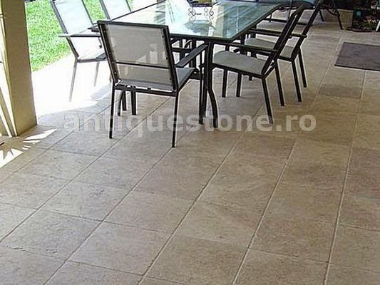 Piatra Naturala - Travertin Light Tumbled Placi ~ Piatra Naturala Oradea