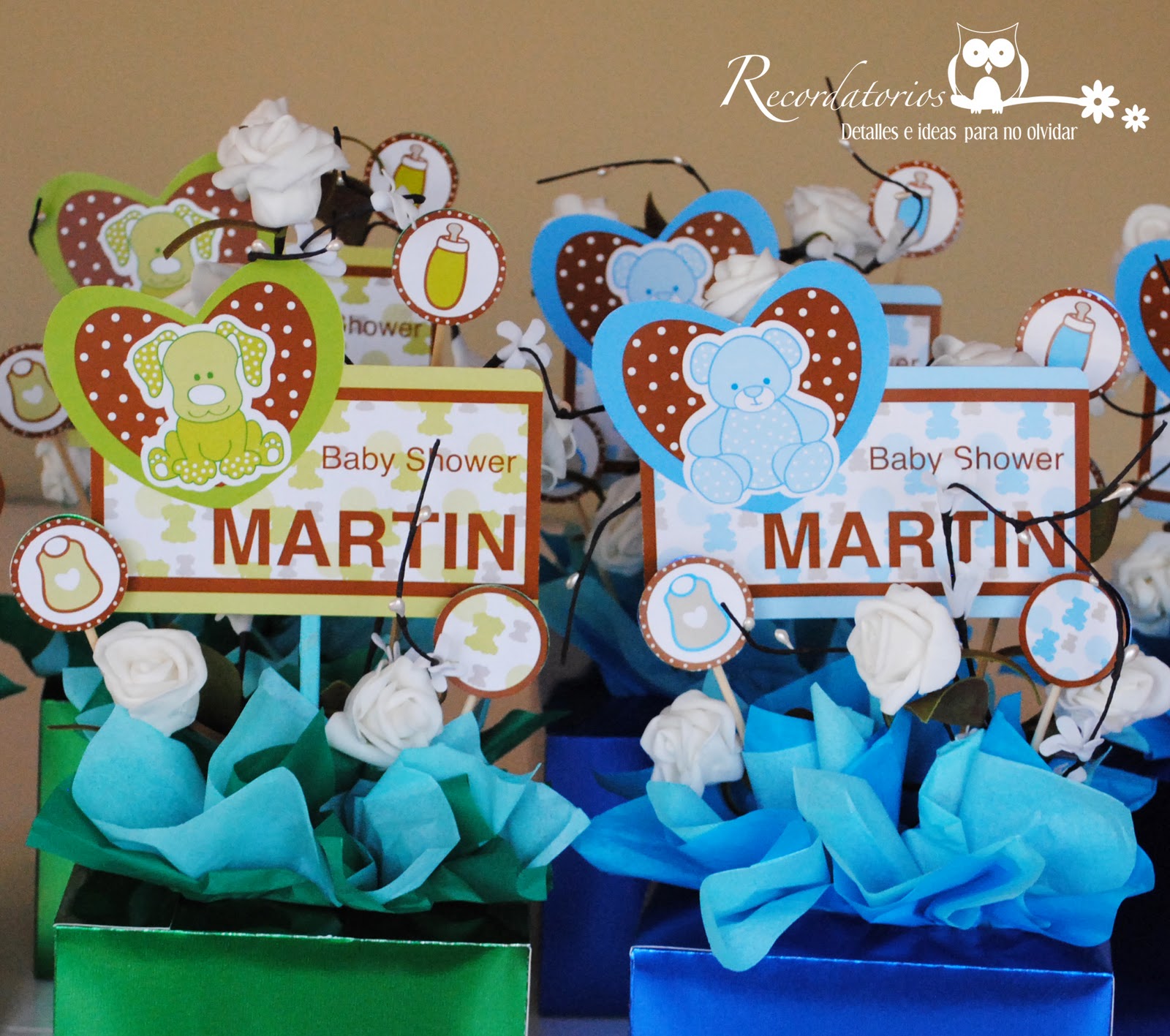 "Recordatorio" detalles e ideas para no olvidar: Baby Shower Martín