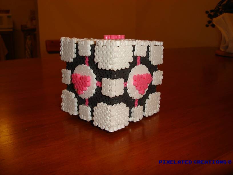 The Girl Gamer: My Cube Companion in 3D Perler Beads