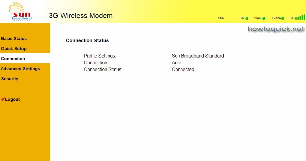 Setup Sun Cellular Pocket WiFi Huawei E5832 Broadband and Modem Settings