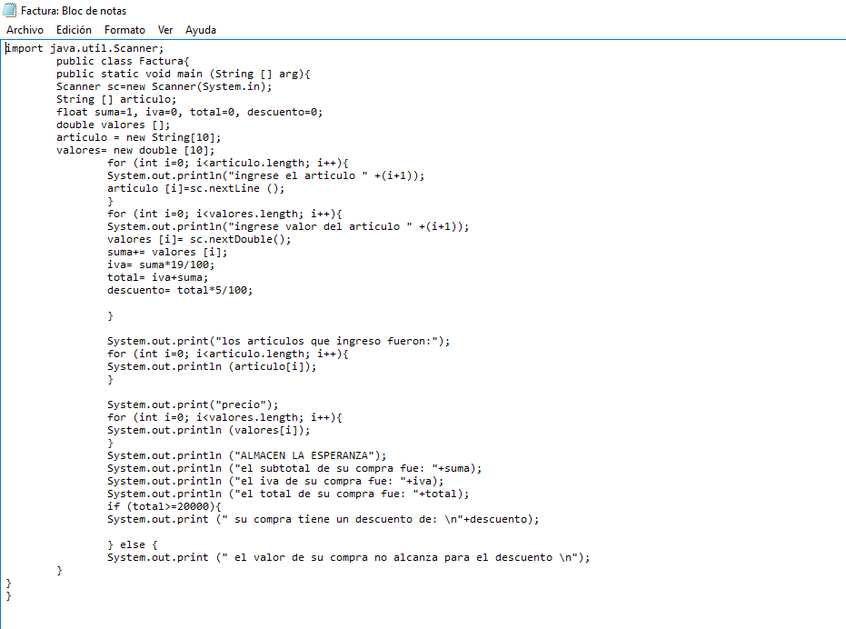 EJERCICIOS PRÁCTICOS EN JAVA