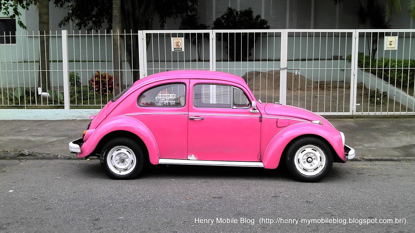 Henry Mobile Blog: True colors: VW Fusca 1972 Rosa