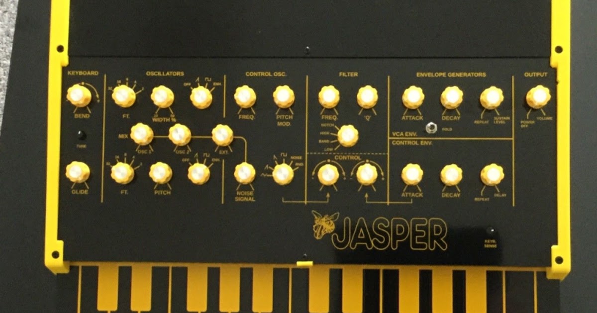 MATRIXSYNTH: Jasper Wasp Clone w/ Yellow Desktop Side Panels