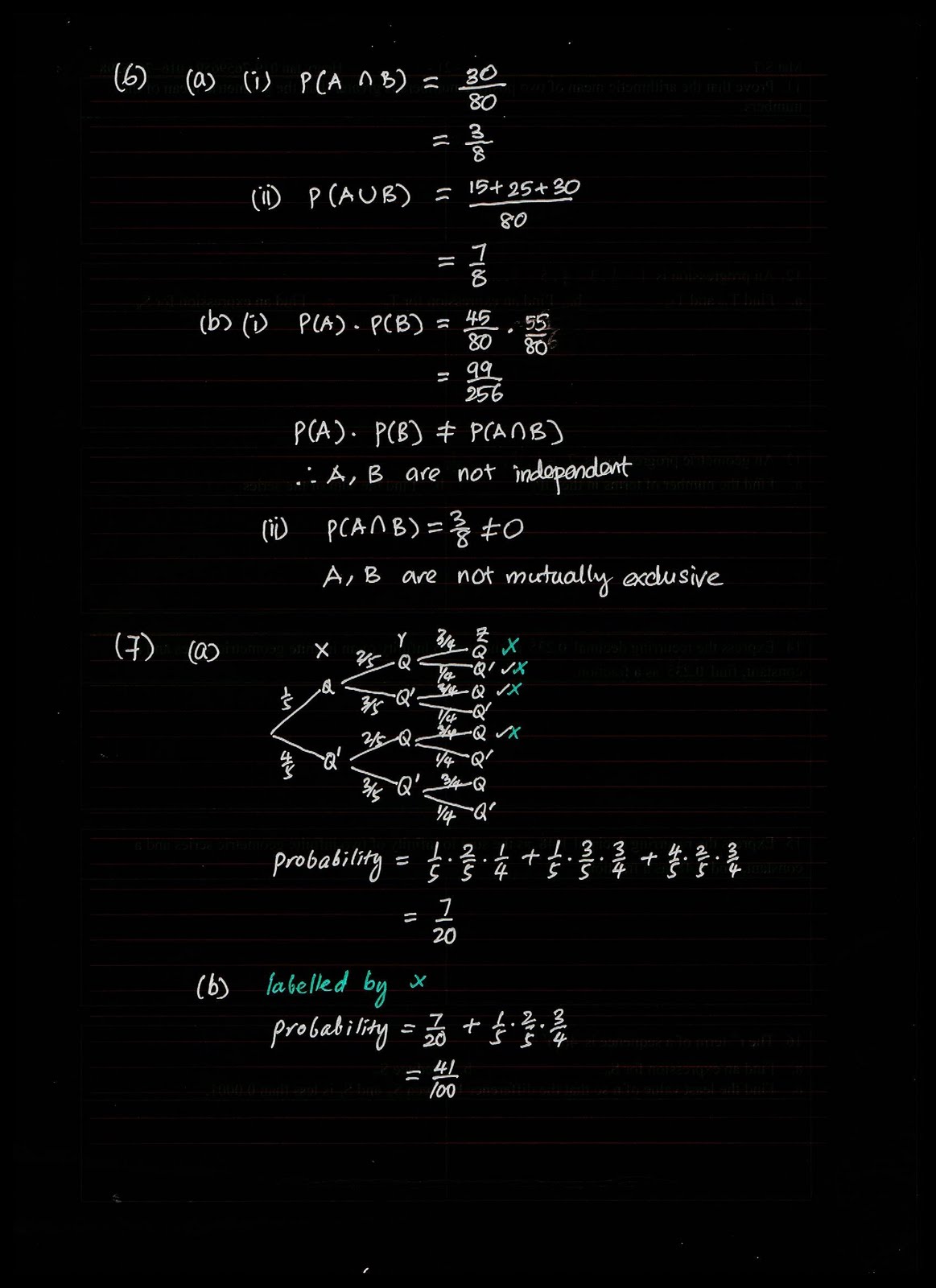 Stpm Mathematics T: PROBABILITY