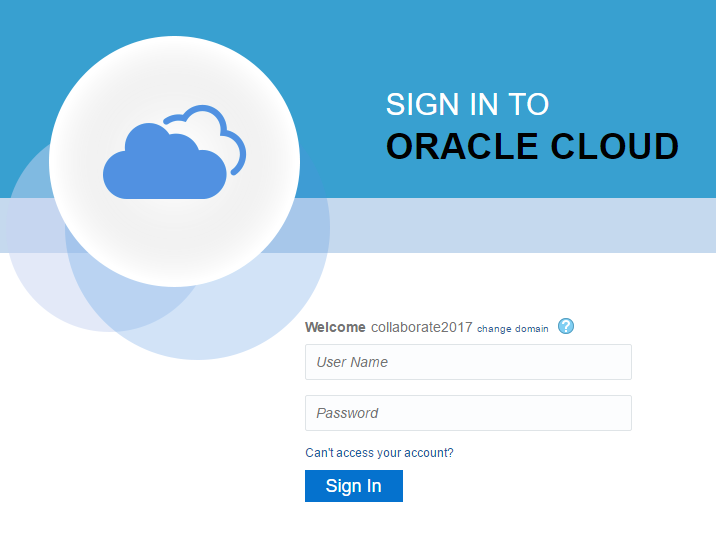 Raastech Blog: Logging into Oracle APM Cloud Service for the first time