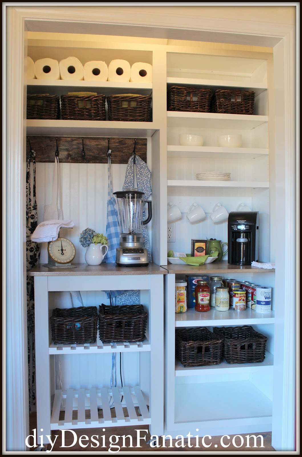 diy Design Fanatic: The Vintage Style Pantry - The Mountain Cottage Reno