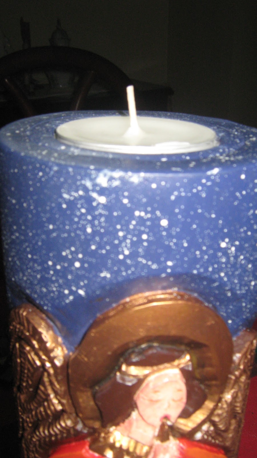 MI ARTE: VELAS TALLADAS Y PINTADAS A MANO