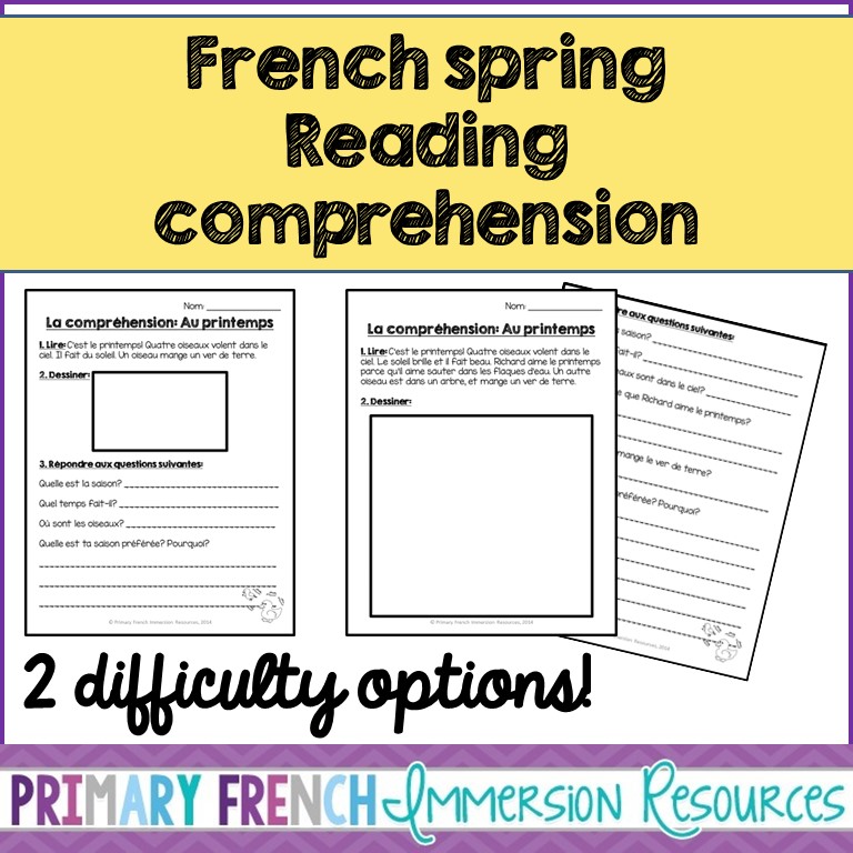 Spring file updates! - Primary French Immersion Resources