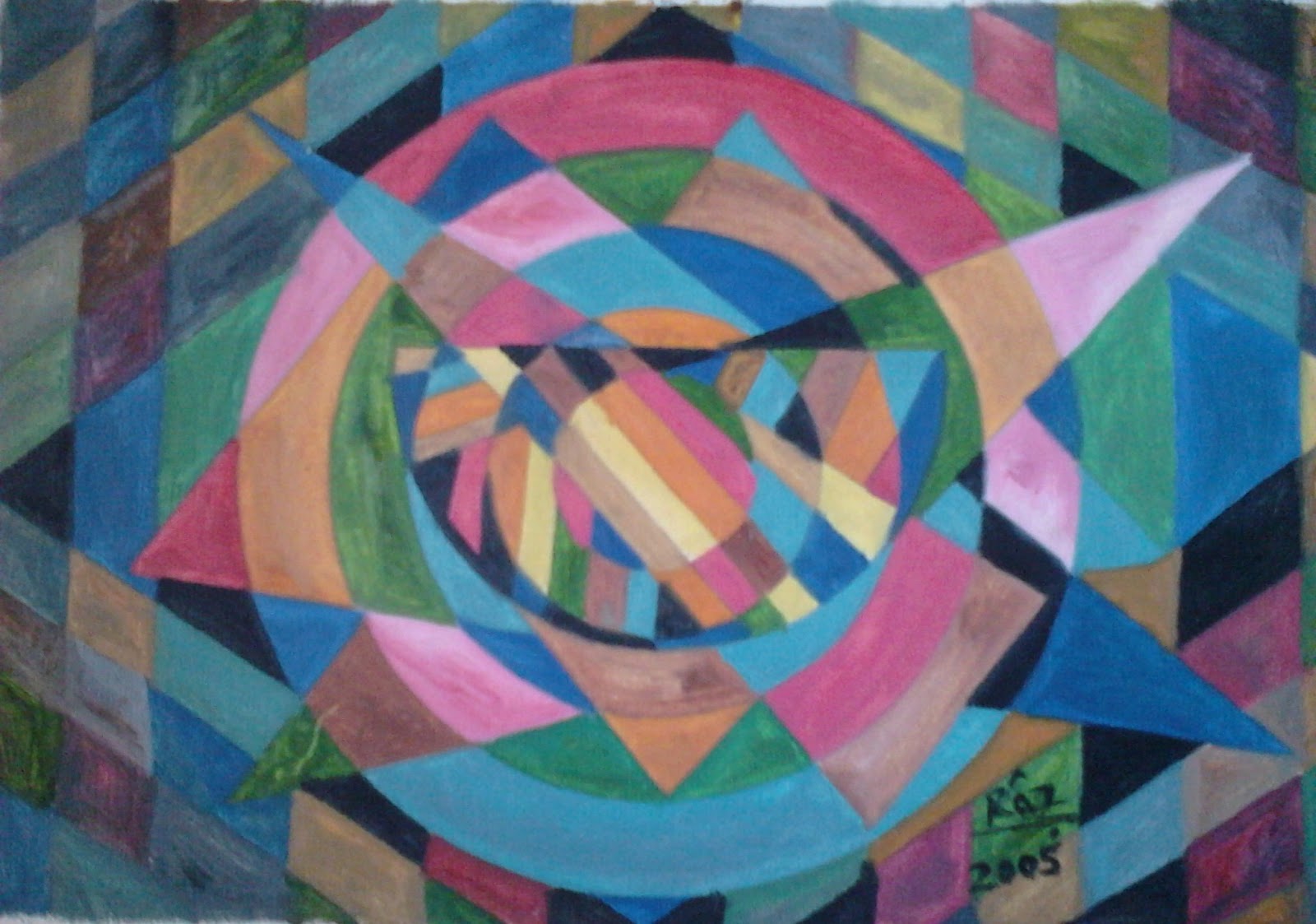 Razarts: Contemporary Modern Sacred Geometry and Cubism Paintings
