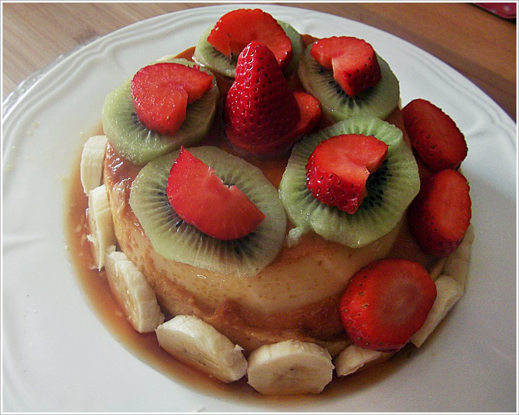 La cocina de Mari & Nuri «let's cook!» : Flan de huevo con frutas ♦