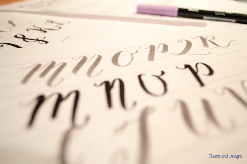 Hojas de trabajo para practicar lettering | Manualidades