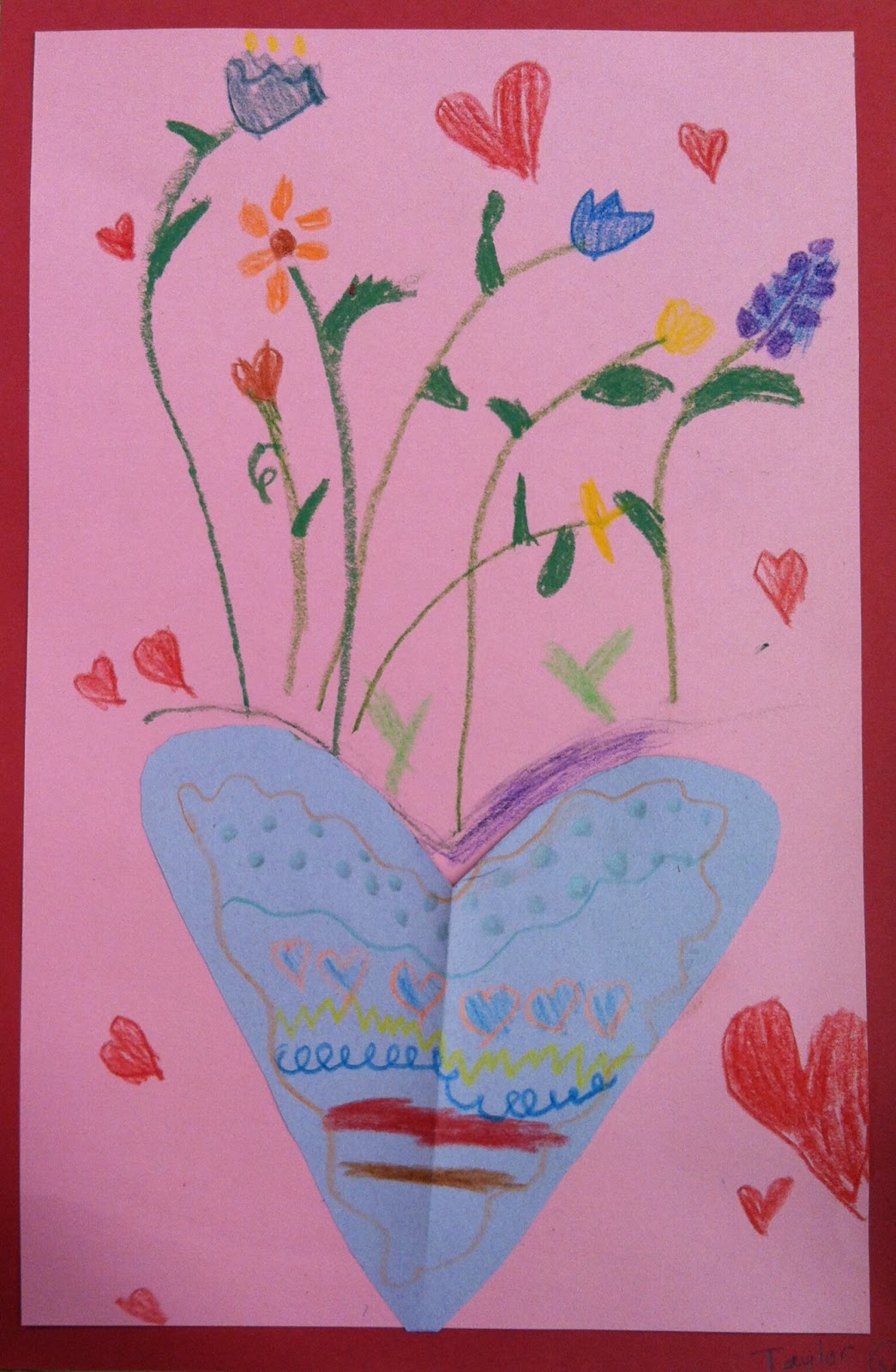 ART with Mrs. A: Hearts, Flowers, and 2nd Graders, oh my!