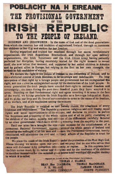 Week 5 - The Proclamation of the Irish Republic