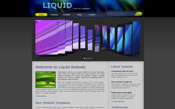 Free Dark Gray Jquery Business CSS Template