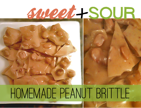 Bubby and Bean ::: Living Creatively: SWEET+SOUR >> Homemade Peanut Brittle