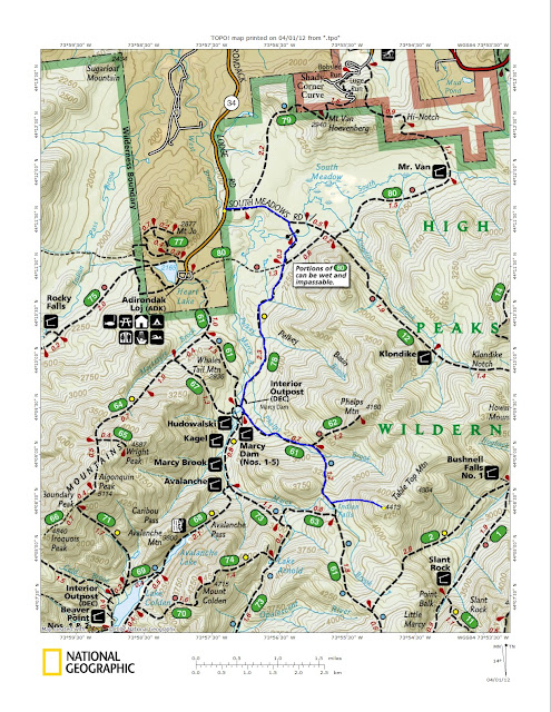 Off on Adventure: TableTop Mountain - Keene, NY - 3/31/12