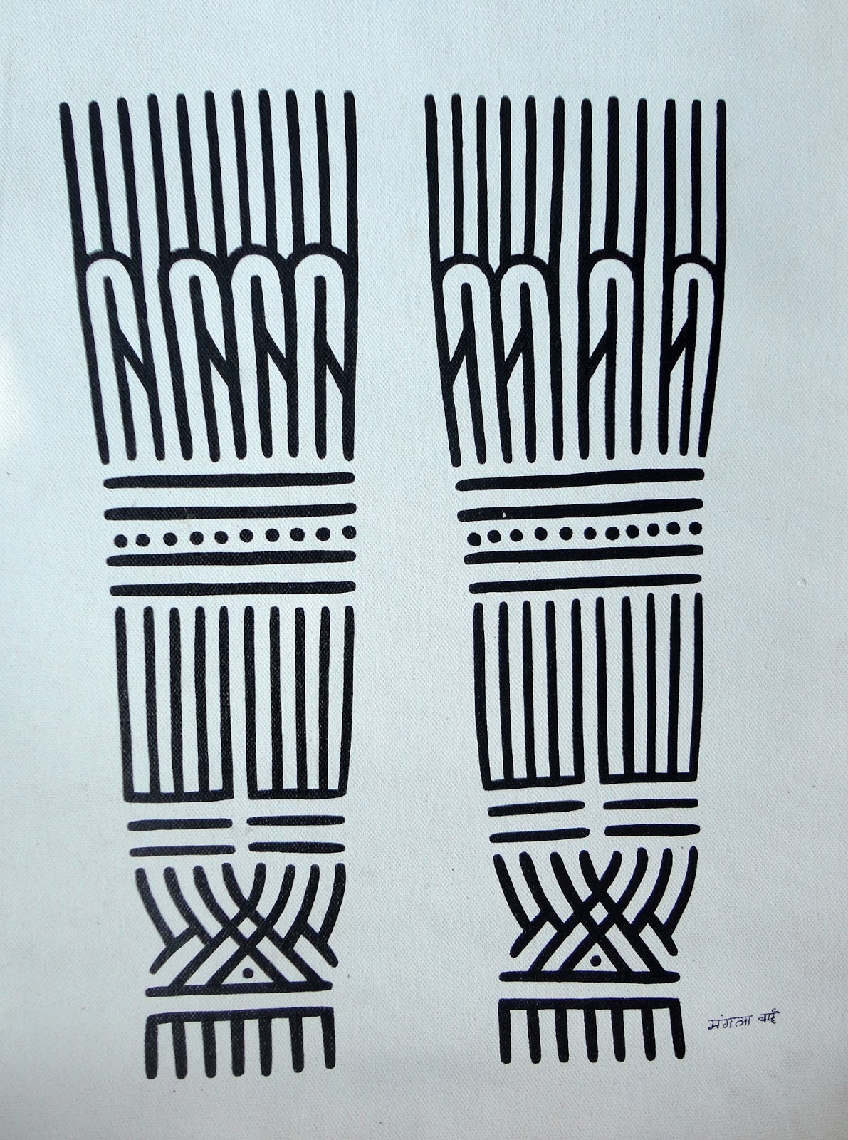 GOND AND BHIL ART: Tattoo Art of the Baiga tribe.