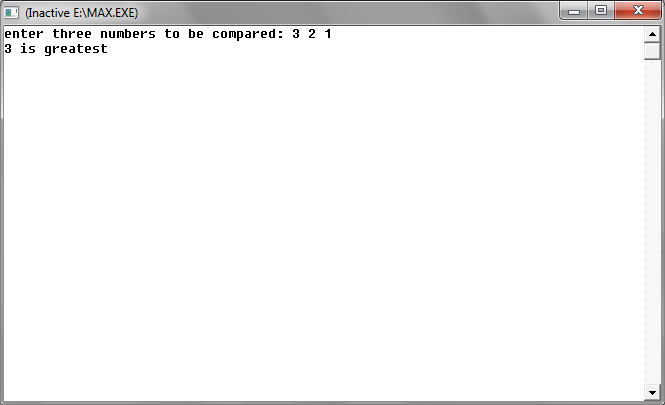 Learn C language: Program to find maximum of three numbers