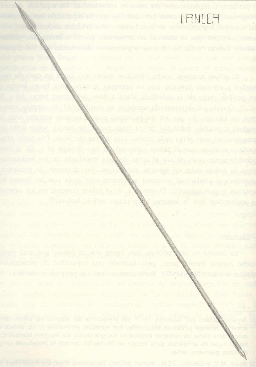 Armas y armaduras en España: La lanza original