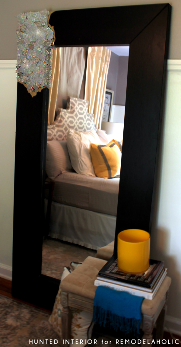 DIY Mirror Frame - Rough Cut Quartz Mirror Frames