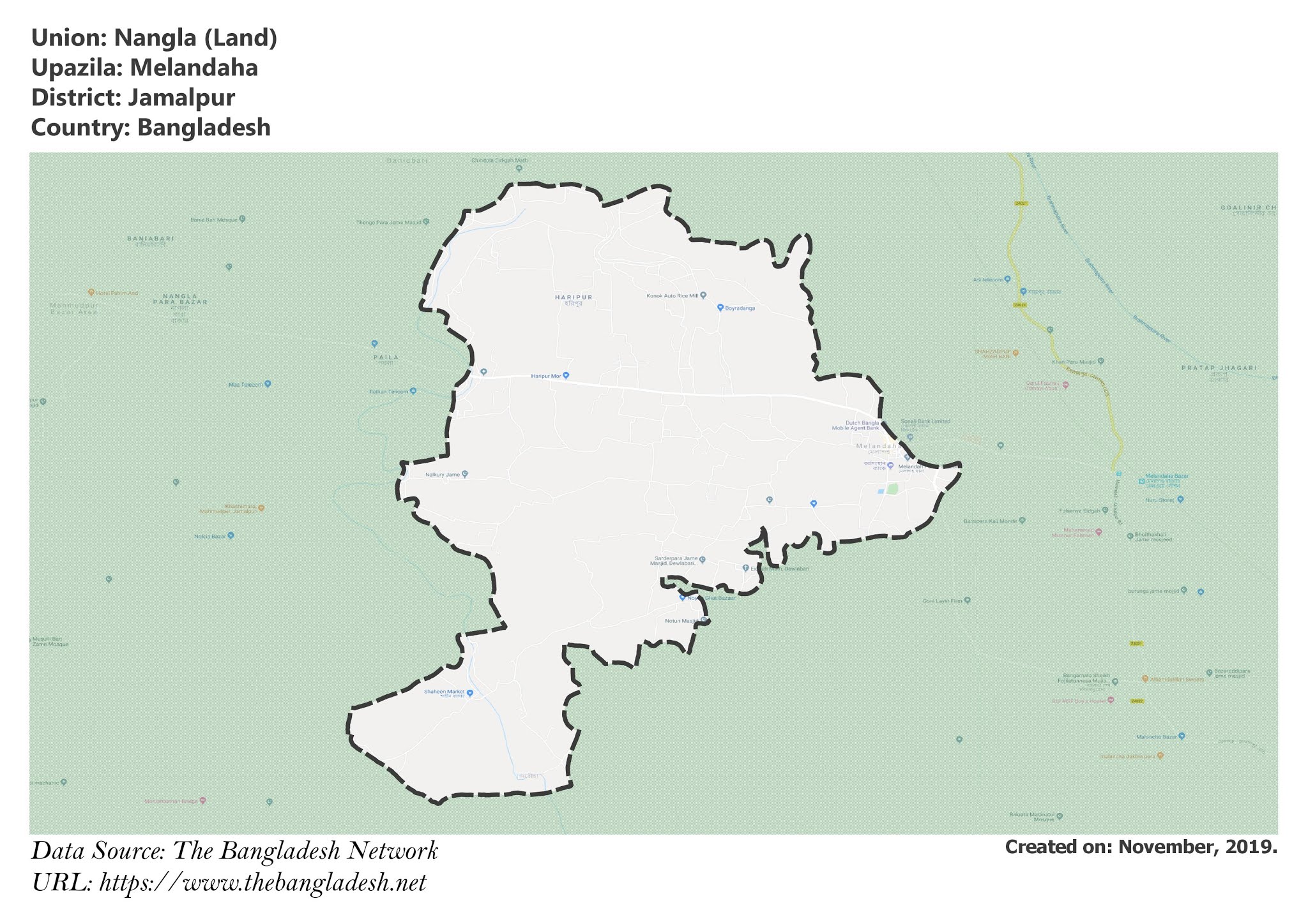 Nangla Union, Jamalpur