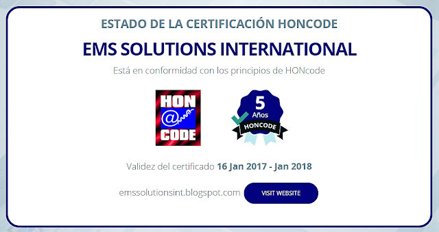 EMS SOLUTIONS INTERNATIONAL marca registrada: EMS SOLUTIONS ...