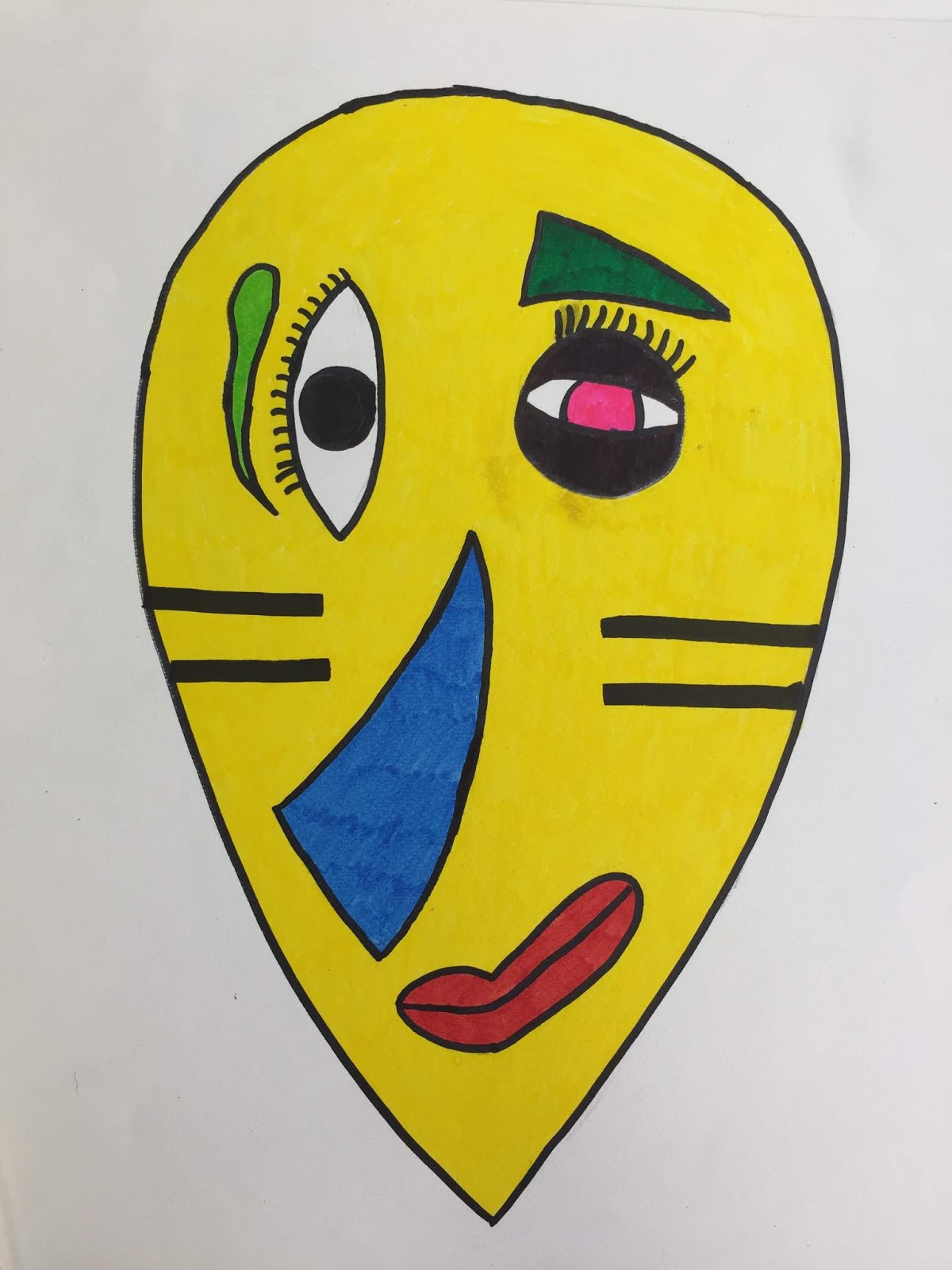 TREBALLS ARTÍSTICS: CUBIST AFRICAN MASK