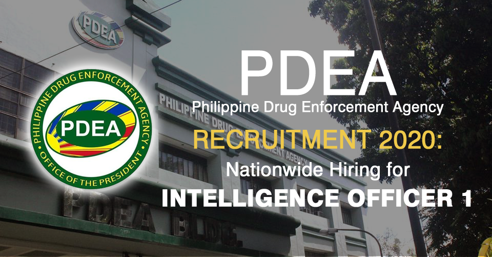 Civil Service Exam PH: PDEA Recruitment 2020: Intelligence Officer 1 ...