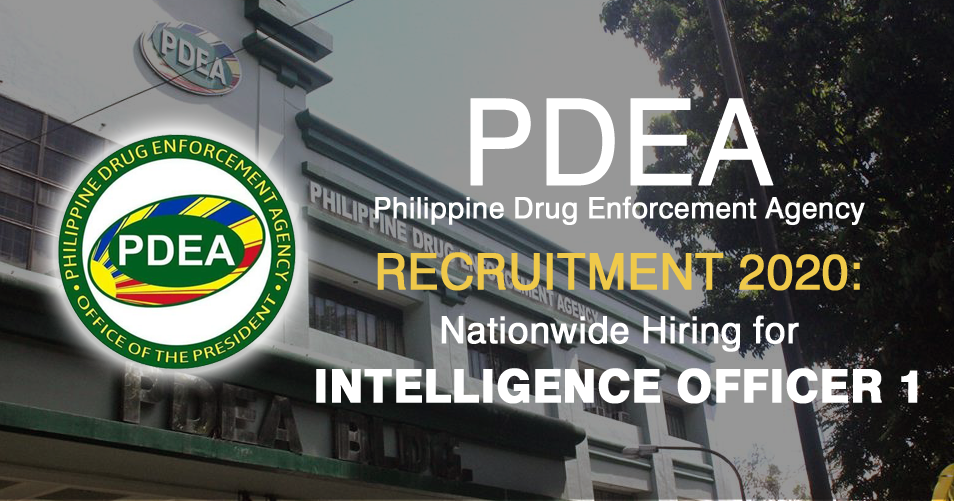 Civil Service Exam PH: PDEA Recruitment 2020: Intelligence Officer 1 ...