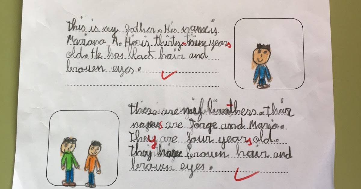 TIERNOS´ ENGLISH CORNER : WRITING: This is My Family (2nd Grade)