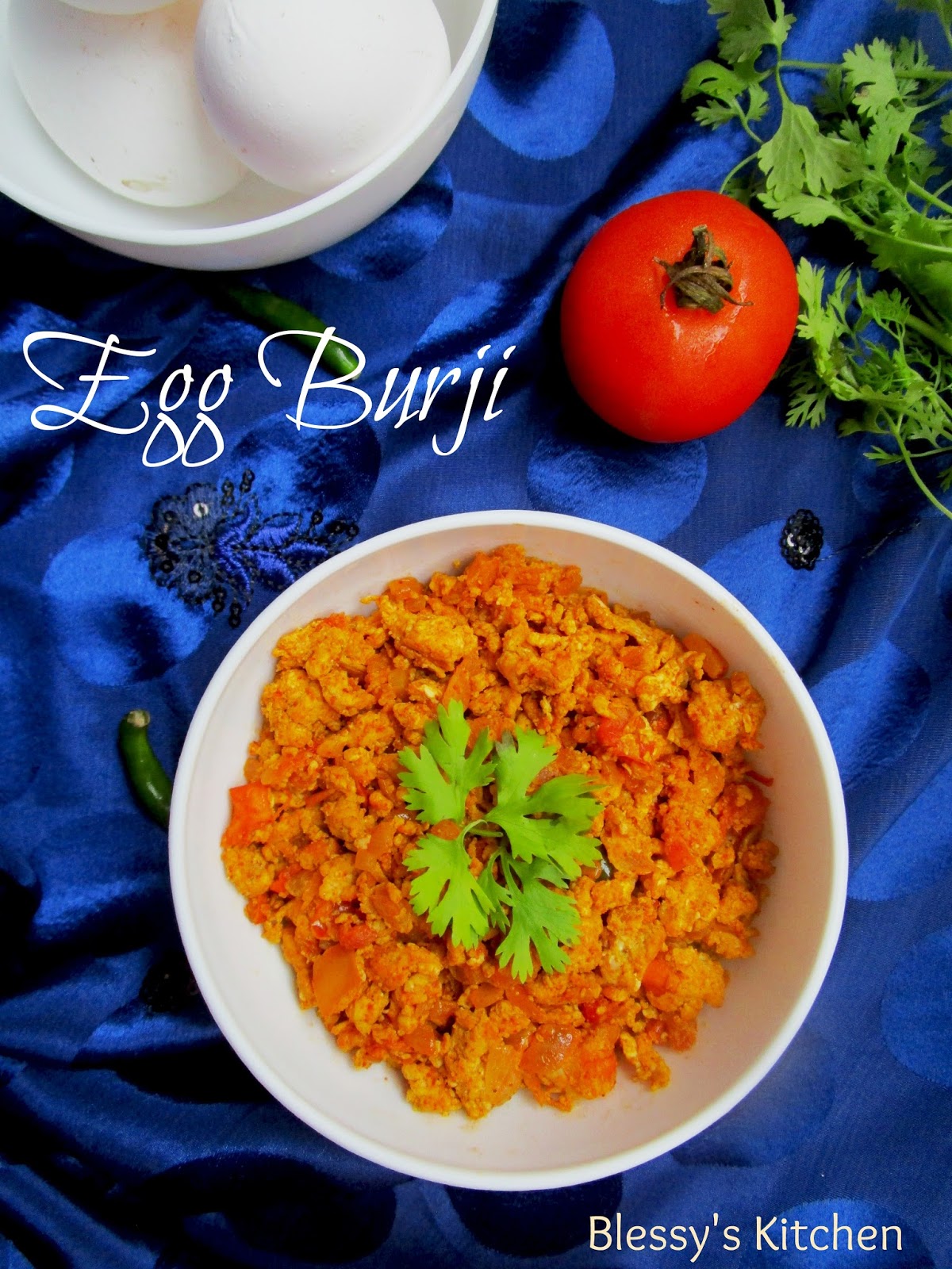 Blessy's Kitchen: Egg Burji/ Anda Burji/ Indian Scrambled Eggs