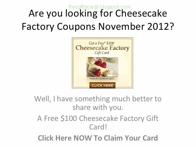 Discount Coupons and Promo Codes 2020: Cheesecake Factory Coupons