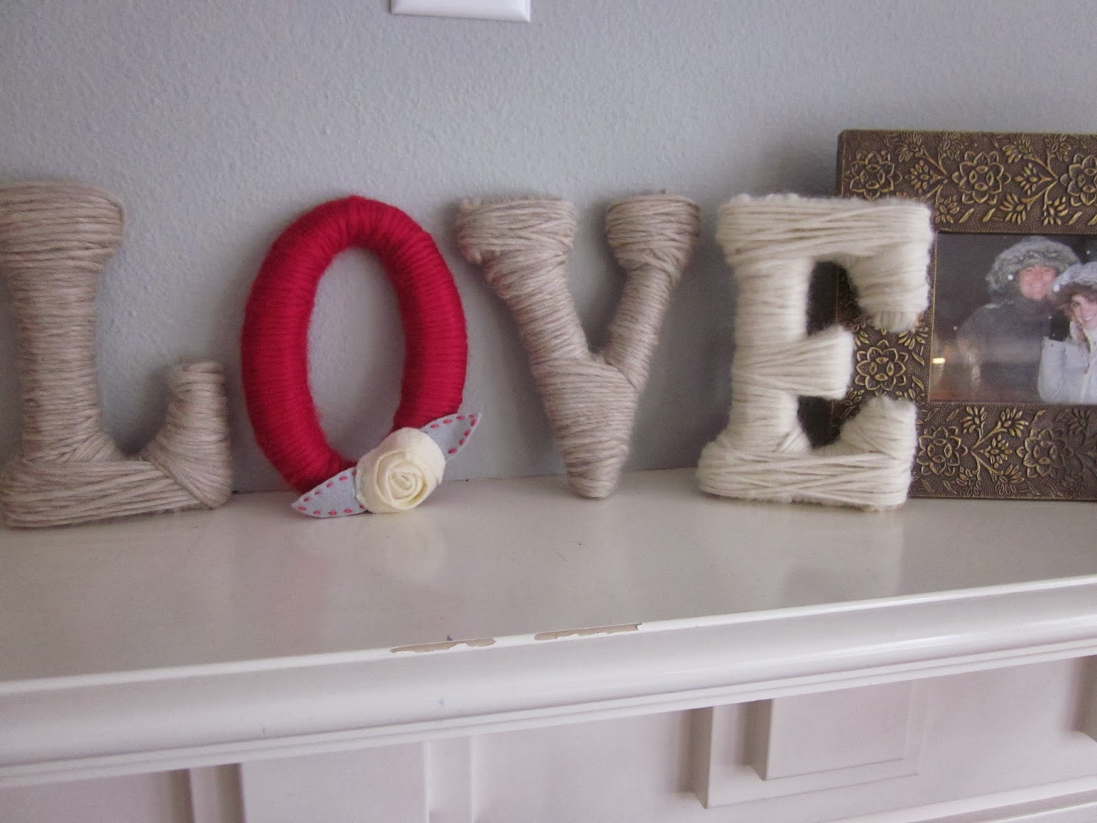 Queen B Creates: Yarn Wrapped Letters