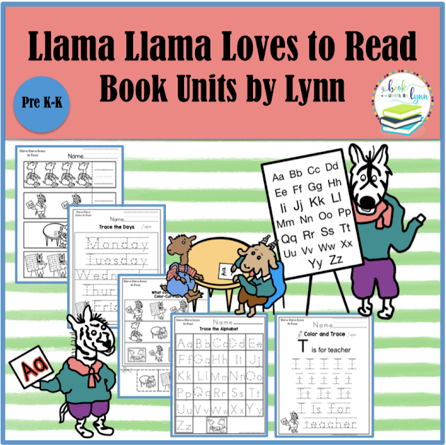 LLAMA LLAMA LOVES TO READ BOOK UNIT ~ Book Units by Lynn