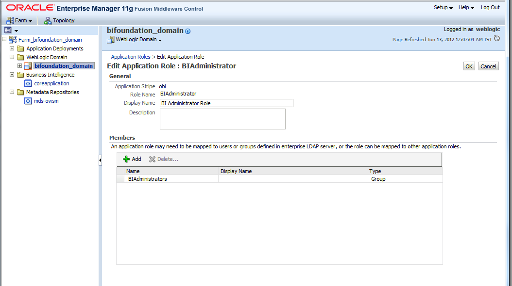 OBIEE2go: OBIEE 11g6: How Application Roles, Groups and Users Work in ... OBIEE2go: OBIEE 11g6: How Application Roles, Groups and Users Work in ...