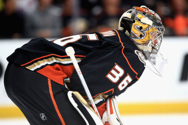 I Love Goalies!: John Gibson 2018-19 Mask